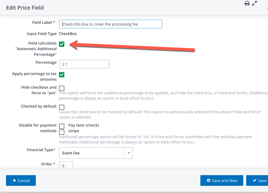 Using the Percentage Price Field | support.chabadsuite.com